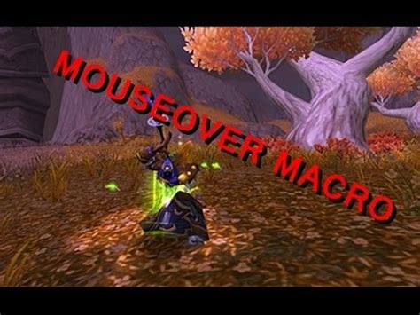 GUIA WOW Druida Restauração MOUSEOVER MACRO YouTube