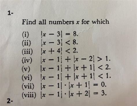 Solved Find All Numbers X For Which I X 3 8 Chegg Com