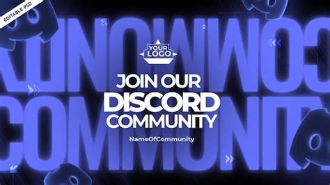 Discord Server Invite Promo Banner Premium Psd Discord Banner