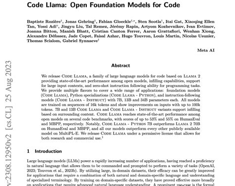 论文精读：llama 2 是个好码农吗？code Llama Open Foundation Models For Code 知乎
