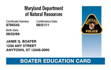 Maryland Boating License Md Dnr Approved Boater Safety Course Boat Ed