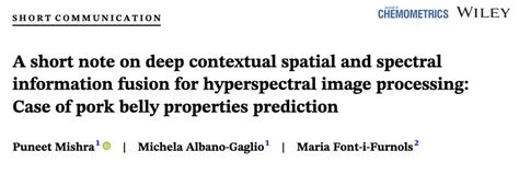 Dr Puneet Mishra On Linkedin Nearinfrared Spectroscopy