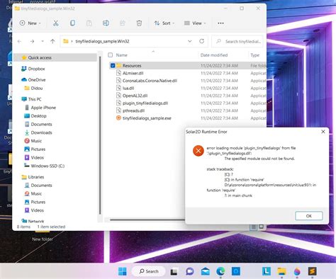 openfiledialog box win32 desktop solar2d game engine