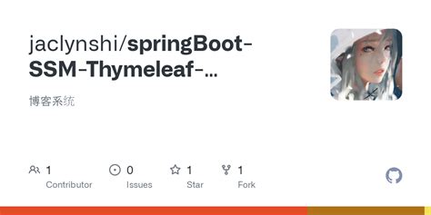 Github Jaclynshi Springboot Ssm Thymeleaf Bootstrap