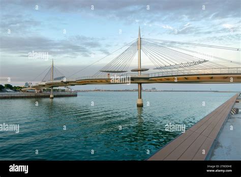 Lusail Qatar November Lusail Bridge Qetaifan Island Lusail Boulevard Qatar Stock