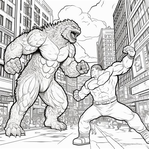 Hulk Vs Abomination Coloring Pages