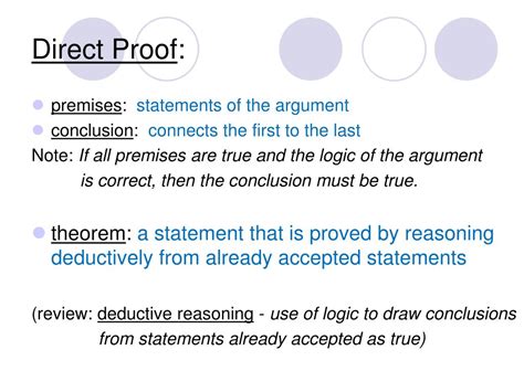 PPT Direct Proof PowerPoint Presentation Free Download ID