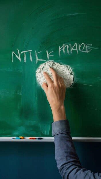 Erasing The Whiteboard Premium Ai Generated Image