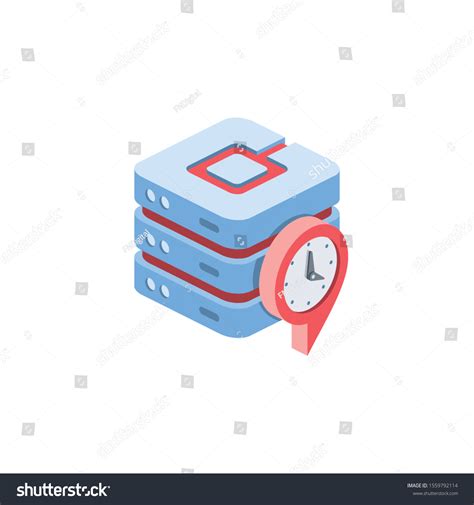 Server Map Label Time Clock Vector Stock Vector Royalty Free Shutterstock