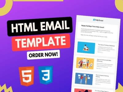 Custom Responsive Html Email Templates Using Mjml Upwork