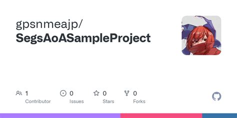 GitHub Gpsnmeajp SegsAoASampleProject