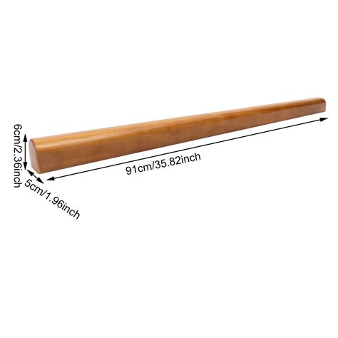 Modern Wood Handrail 3 Ft Stair Railing Wall Mounted Hand Rail For