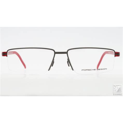 弗布斯眼鏡PORSCHE DESIGN P 8126 D 鐵灰 紅 鈦金屬 醋酸纖維板料 德國品牌 保時捷 義大利製 蝦皮購物