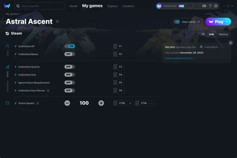 Astral Ascent Cheats And Trainers For Pc Wemod