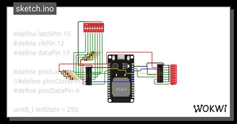 sipo and piso wokwi esp32 stm32 arduino simulator