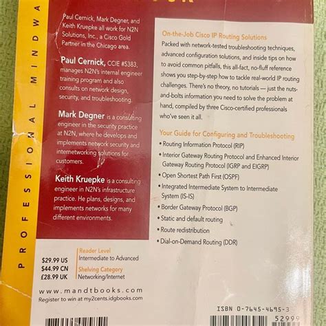 cisco ip routing handbook by paul cernick mark degner