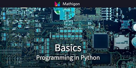 Basics Programming In Python Mathigon