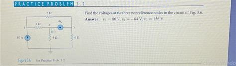 solved find the voltages at the three nonreference nodes in