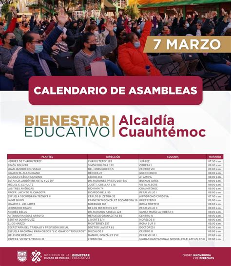 Fideicomiso Bienestar Educativo Cdmx Fibien On Twitter 📆 7 Marzo
