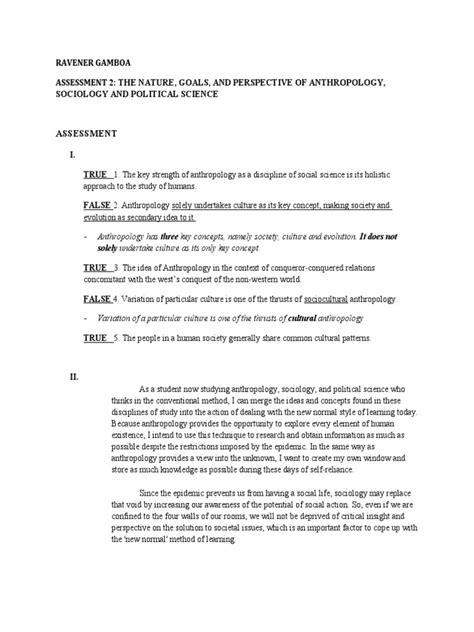 Ucsp Module 1 Pdf Anthropology Sociology