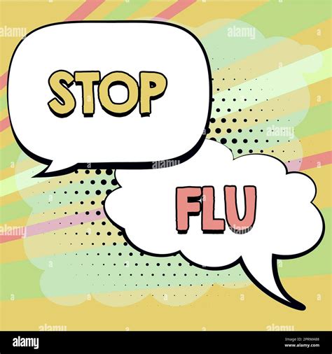 Sign Displaying Stop Flu Internet Concept A Process Of Inputting And