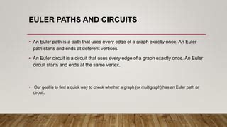 Euler Paths And Circuits Pptx