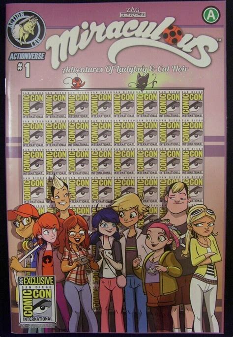 Miraculous Adventures Ladybug And Cat Noir 1 Action Lab Sdcc Variant