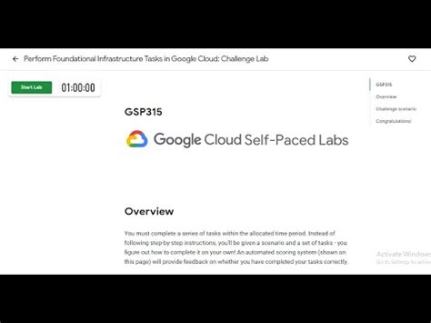 Perform Foundational Infrastructure Tasks In Google Cloud Challenge