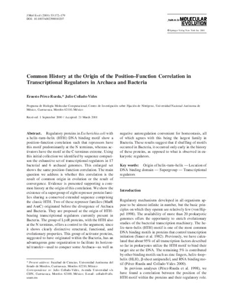 Pdf Common History At The Origin Of The Positionfunction Correlation