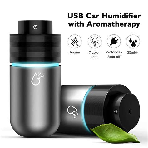 Portable Auto Mini Ultrasonic Usb Car Air Humidifier Essential Oil