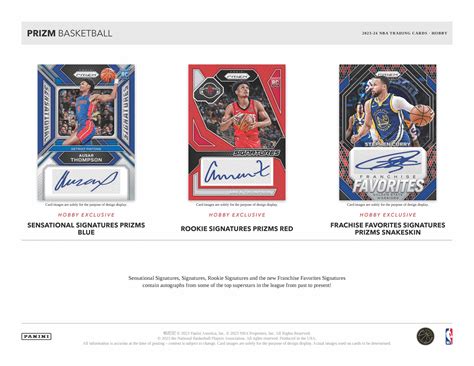 2023 24 Panini Prizm Nba Basketball Cards