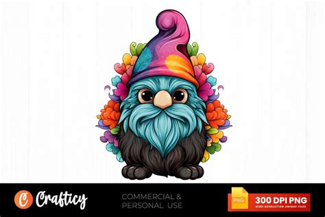 Watercolor Easter Gnome Clipart PNG