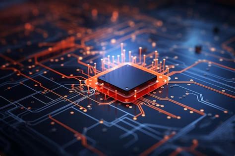 Premium Photo Big Data Technology Background With Circuit Lines