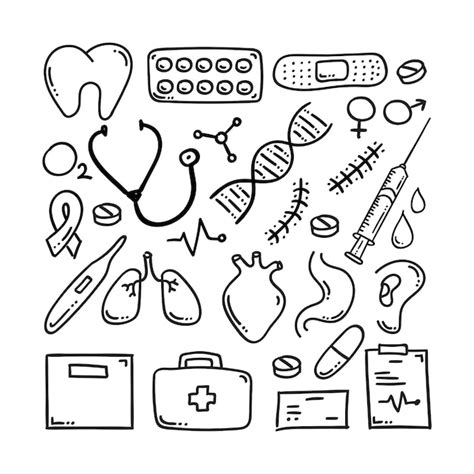 Premium Vector Hand Drawn Medical Icon