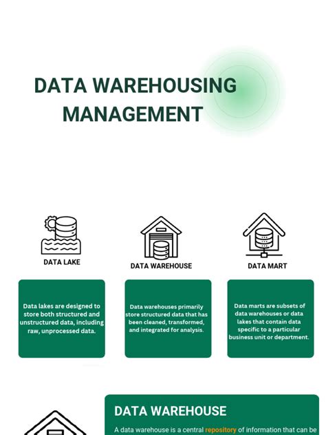 Data Warehousing Management Pdf Data Warehouse Data