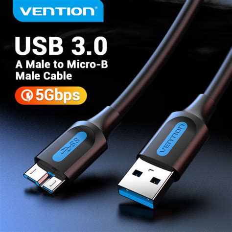 Vention Micro Usb 30 Cable Usb 30 A Male To Micro B Male Adapter