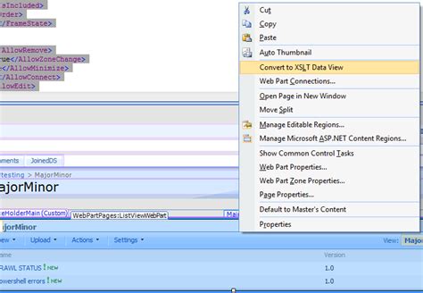 Filter Major And Minor Versions Sharepointed