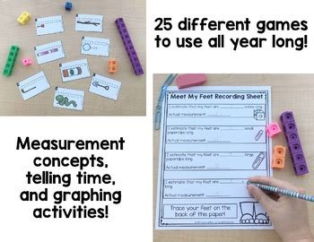 1st Grade Measurement Math Centers By Create Abilities TpT