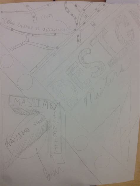 Massimo Vignelli Subway Map Sketch