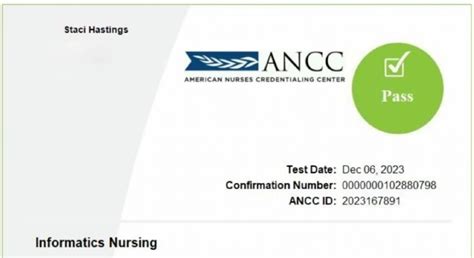 I Passed My Ancc Nursing Informatics Certification Exam Staci Hastings Mha Bsn Rn Ni Bc