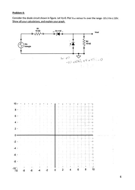 Solved Problem Consider The Diode Circuit Shown In Figure Chegg