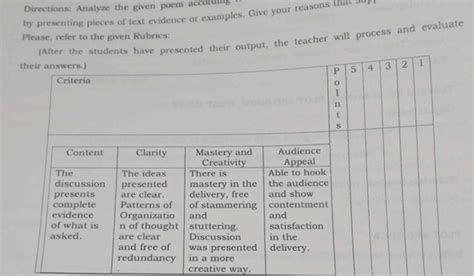 Directions Analyze The Given Poem According StudyX