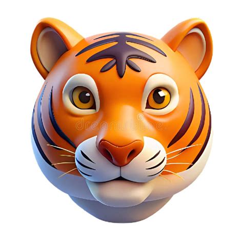 Tiger Cartoon Face