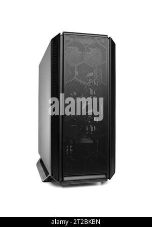 Open System Unit Case With Fans Of A Personal Computer Stock Photo Alamy