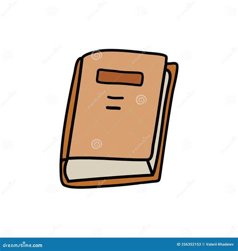 Book Icon Symbol Sign Hand Drawing Doodle Stock Vector Illustration