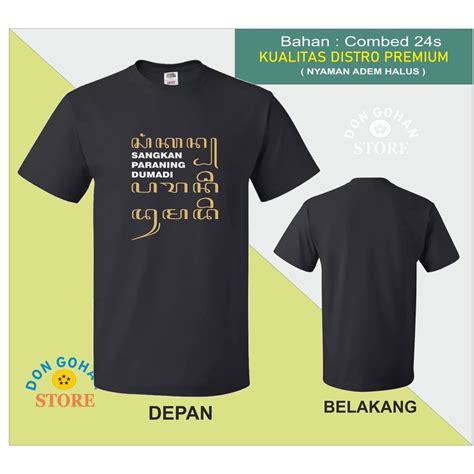 Detail Desain Kaos Aksara Jawa Koleksi Nomer