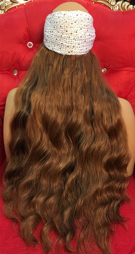28 Knit Headband With Blended Human Hair Attached Luxury Wigs Outlet