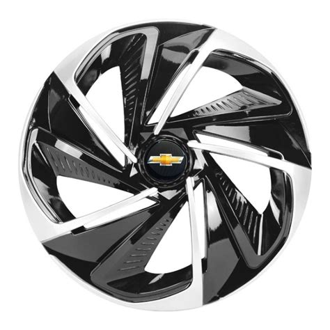 Calota Esportiva Nitro Aro 14 Black Silver Gm Corsa Celta Prisma Agile