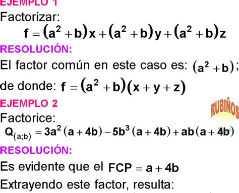 Polinomio Aprende El Factor Común Y Ejercicios Resueltos