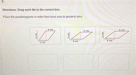 Solved Directions Drag Each Tile To The Correct Box Place The